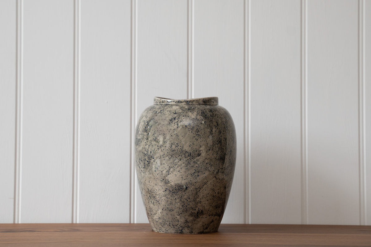 Small Grey Hand-Glazed Vase - made in the UK – We Love Seasons B2C UK